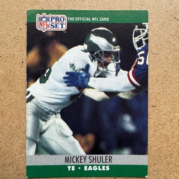 Pro Set | Toys | 99 Pro Set Mickey Shuler Philadelphia Eagles Card ...